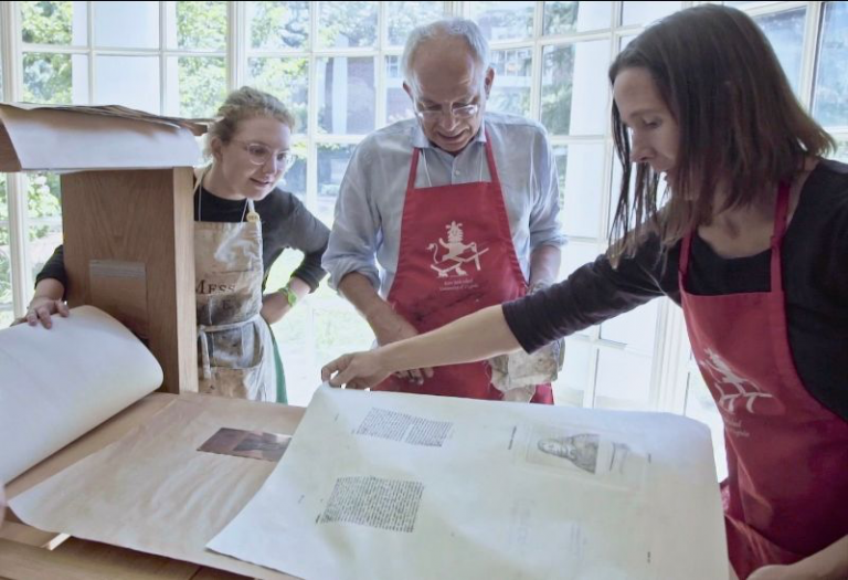 Rare Book School rolling press – ROGER GASKELL