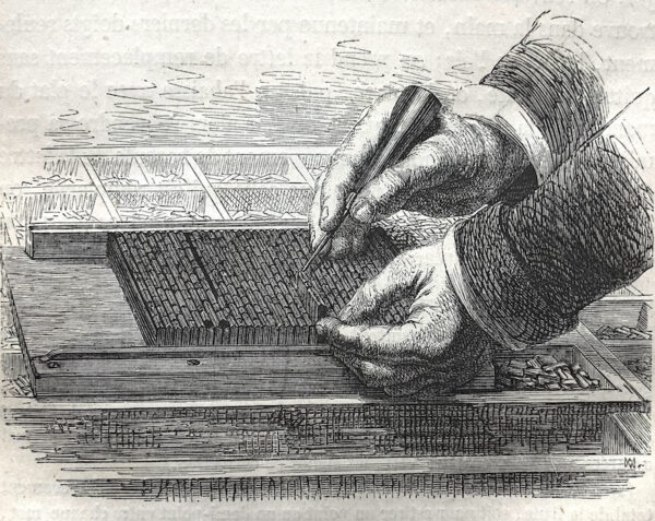 Illustrations of typesetting at Firmin-Didot in 1855 – ROGER GASKELL