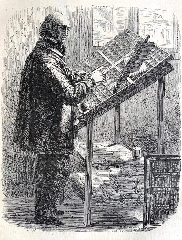 Illustrations of typesetting at Firmin-Didot in 1855 – ROGER GASKELL